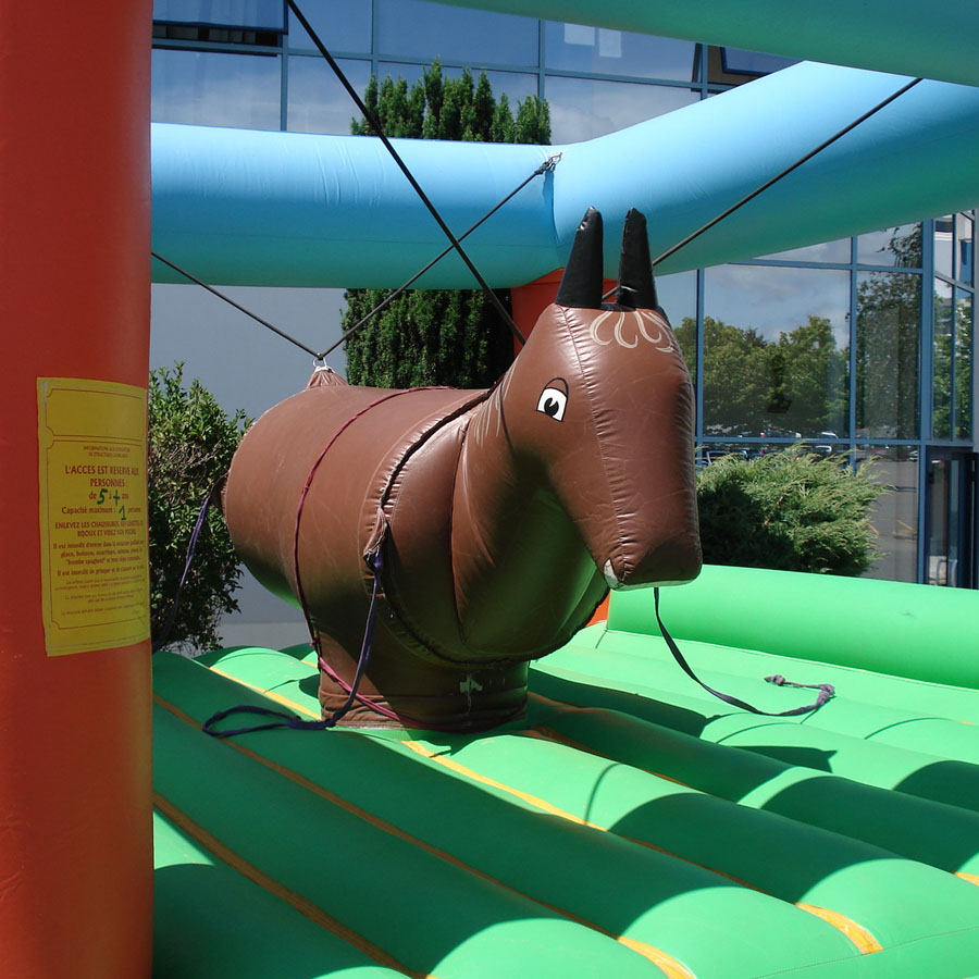 bourricot têtu - éole animations - location bourricot rodéo à élastiques